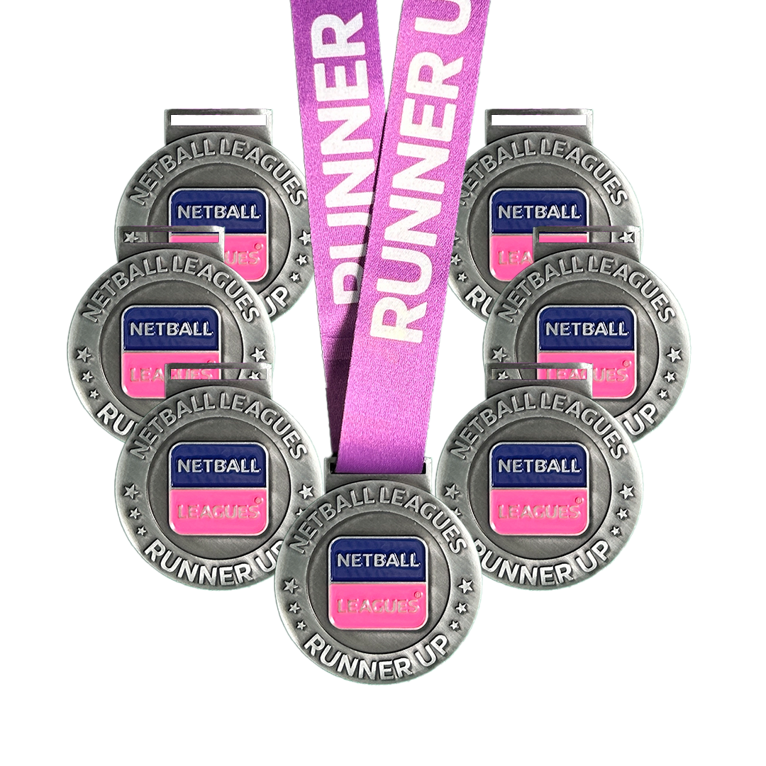 Netball Leagues Runners Up Medals - Pack of 7 – LL Partner Shop