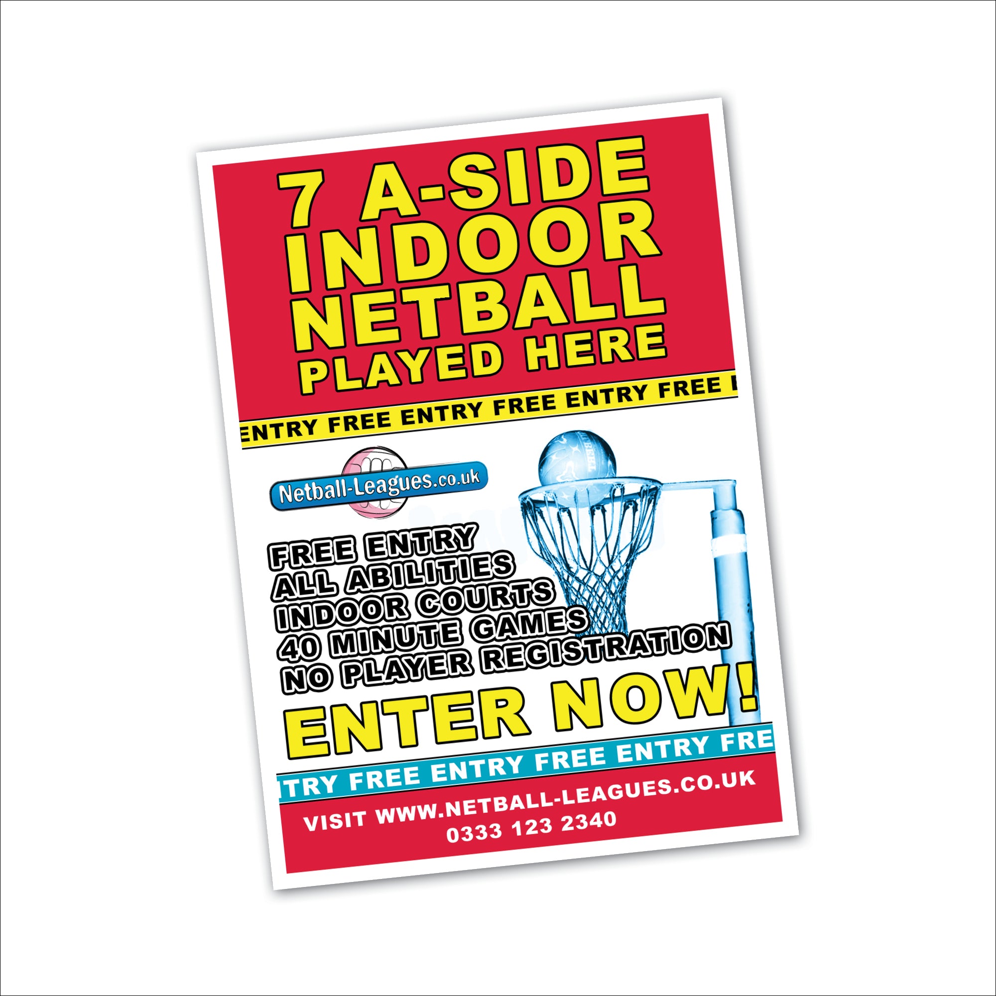 A3 Netball Poster (Version 1) – LL Partner Shop