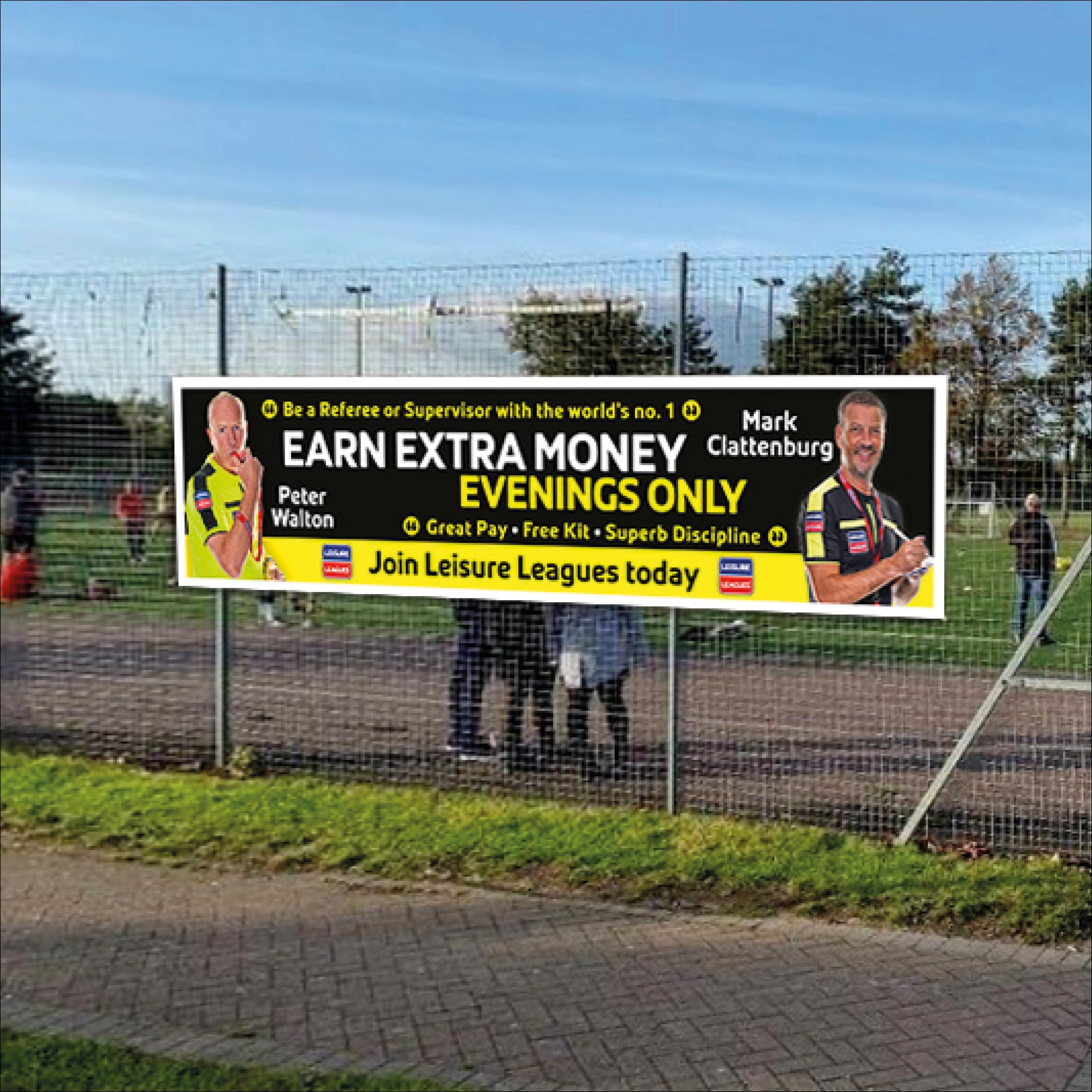 "Referee, Earn Extra Money" 8ft x 2ft Banner – LL Partner Shop